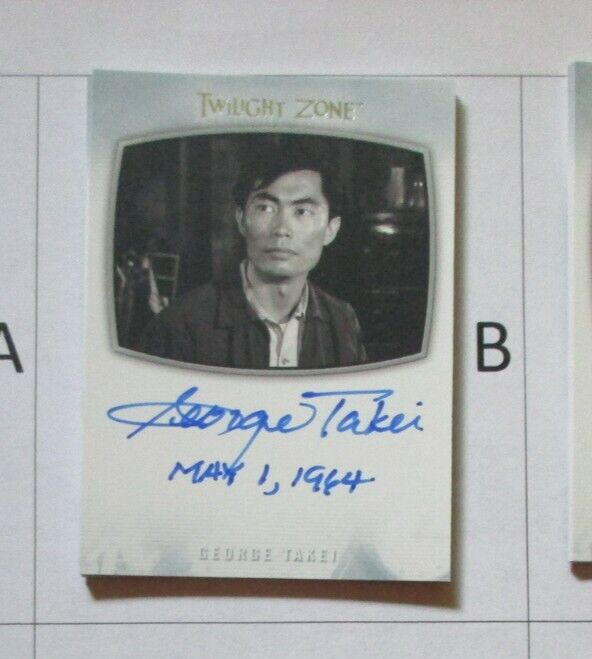 2020 The Twilight Zone Archives George Takei Inscription Autograph AI ...