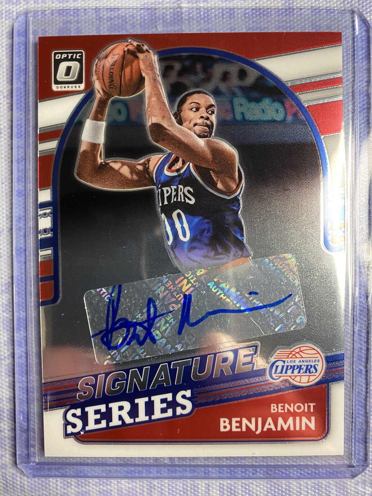 2021-22 Optic Basketball Benoit Benjamin Signature Series Auto #SS-BJB ...