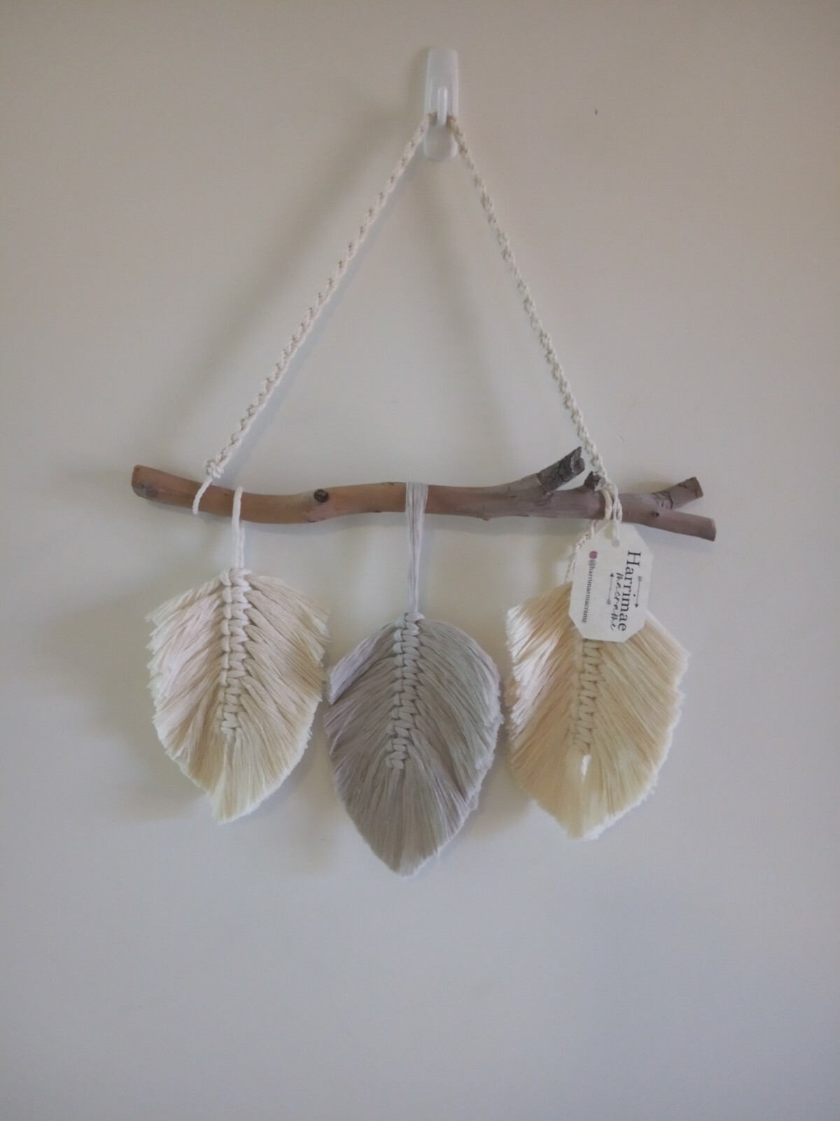 Macrame feather wall hanging | eBay