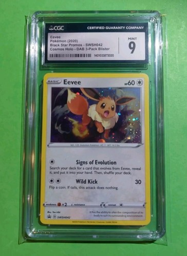 Eevee SWSH042 SWSH: Sword & Shield Promo Cards Holo Pokémon, CGC 9 MINT ...