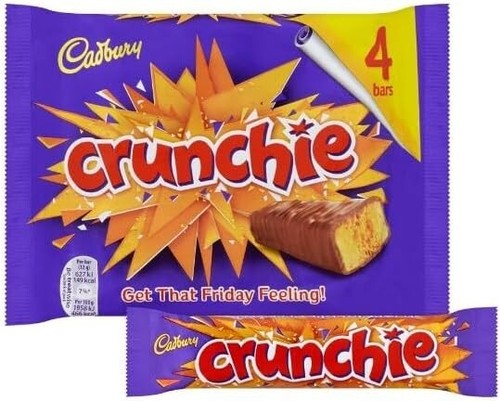 3 x Cadbury Crunchie Chocolate Bar 4 Pack Multipack 128g | eBay UK