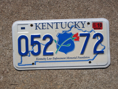 2004 Kentucky Law Enforcement Memorial Foundation License Plate 05272 ...