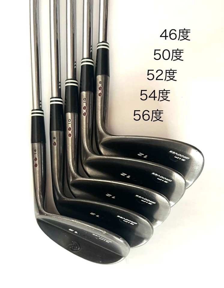 Cleveland CG12 Wedge Black Pearl Set 46° 50° 52° 54° 56° NS PRO 950GH S ...