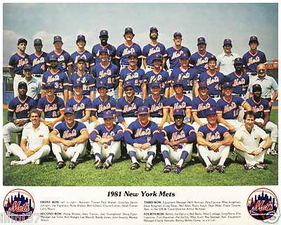 1981 NEW YORK METS MLB BASEBALL TEAM 8X10 PHOTO | eBay
