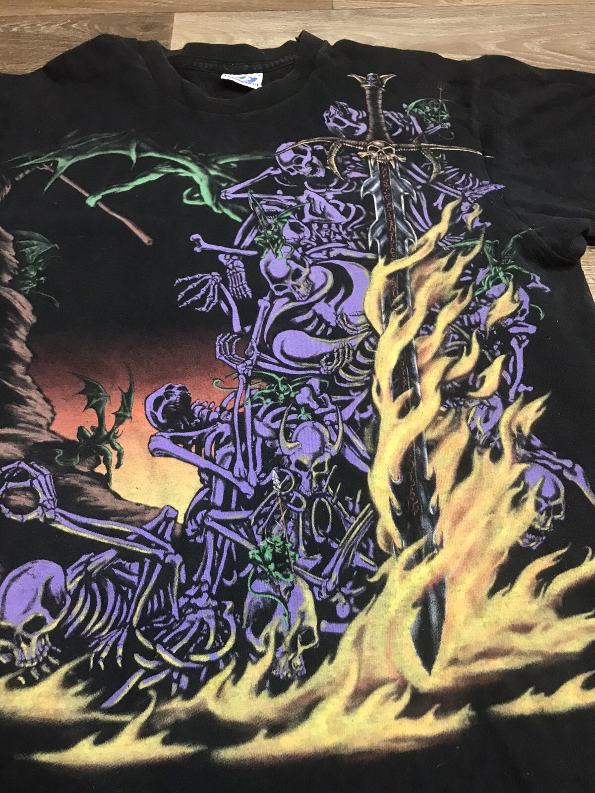 Vintage 1996 Liquid Blue Skeleton Sword Hellfire Cros… - Gem