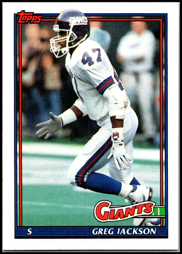 1991 Topps #29 Greg Jackson - Rookie RC FREE SHIPPING! | eBay