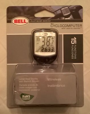 Bell Platinum Series Wireless Cyclocomputer 15 function bicycle bike ...