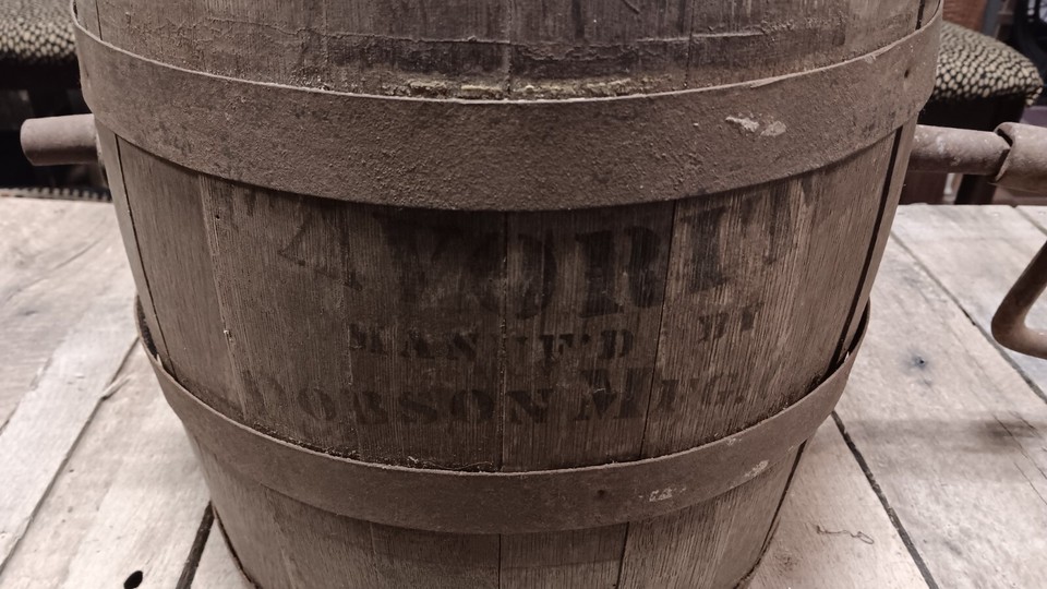 Vintage Dobson Favorite Rockford IL Wooden Barrel Butter Churn | eBay