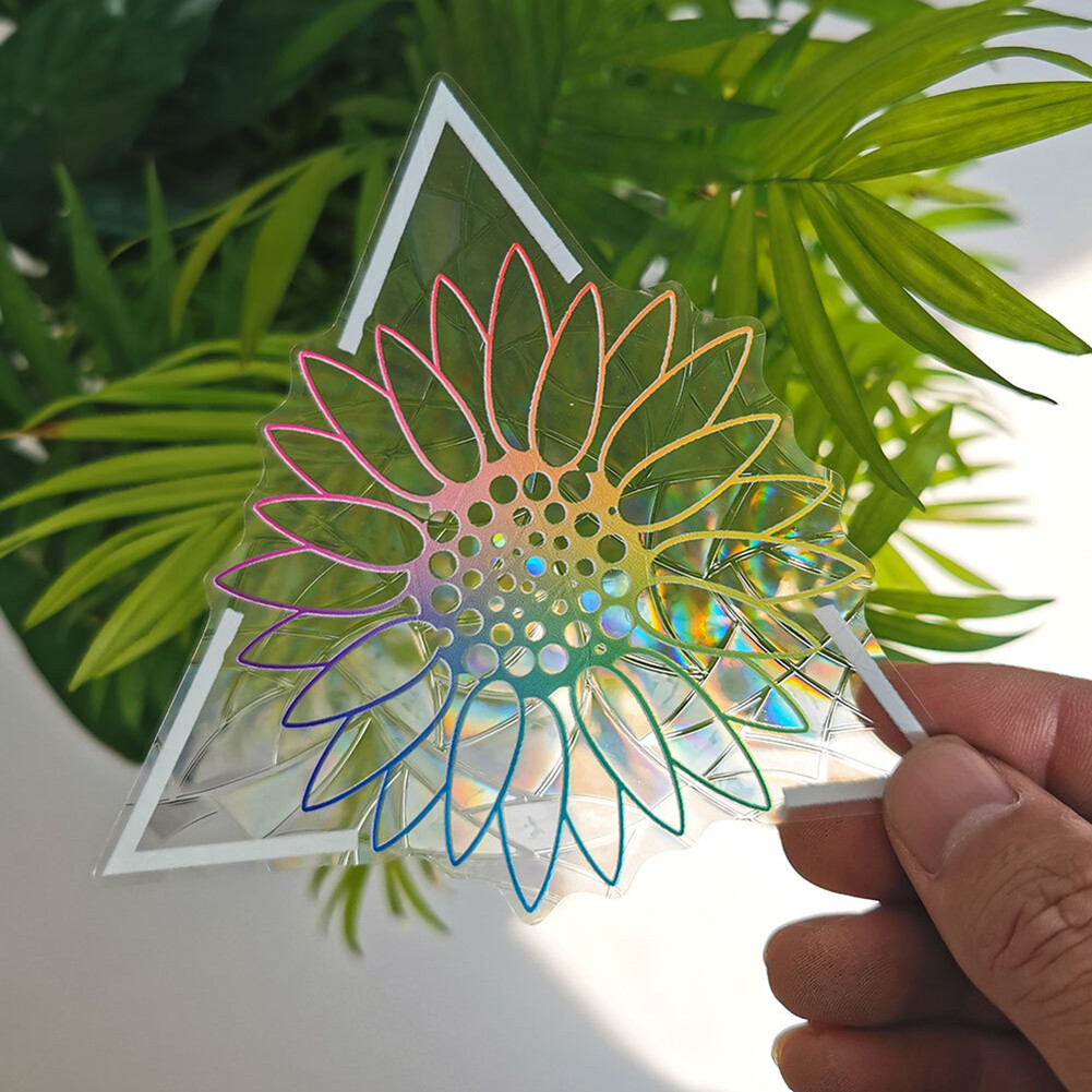 Rainbow Wall Sticker Prisms Light Catcher Window PVC Film Decal (RPS090 ...