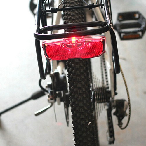 Bike Cycling Bicycle Rear Reflector LED Tail Light Fit For Luggage Rack ...