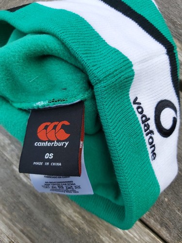 IRELAND RUGBY Heritage Official Canterbury HAT Beanie Fleece Lined ...