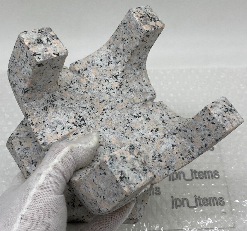 Pink Gray Stone Lantern Tourou Miniature Granite Japanese Garden ...