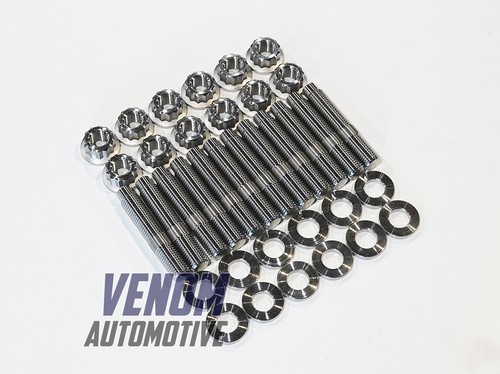 Venom Automotive TITANIUM 2JZ-GTE 2JZ-GE EXHAUST MANIFOLD STUD, NUT ...