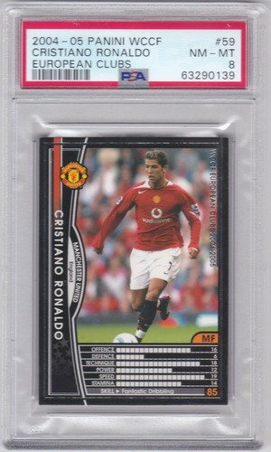 PSA8 2004-05 PANINI WCCF #59 CRISTIANO RONALDO RC ROOKIE. | eBay
