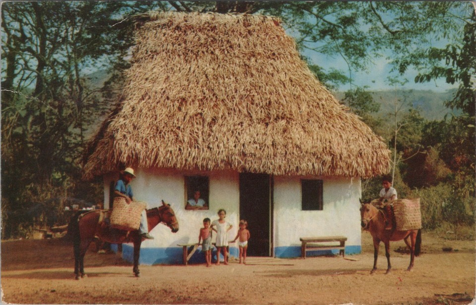 Bohio Tipico En Una Akdea Panama Interior Posted Bigger Chrome Vintage ...