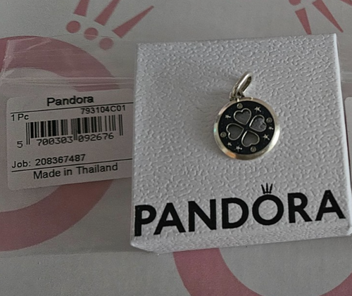 genuine Pandora lucky medallion charm fits moments & me new in box ...