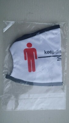 KEEP DISTANCE 2 M Face Mask | eBay