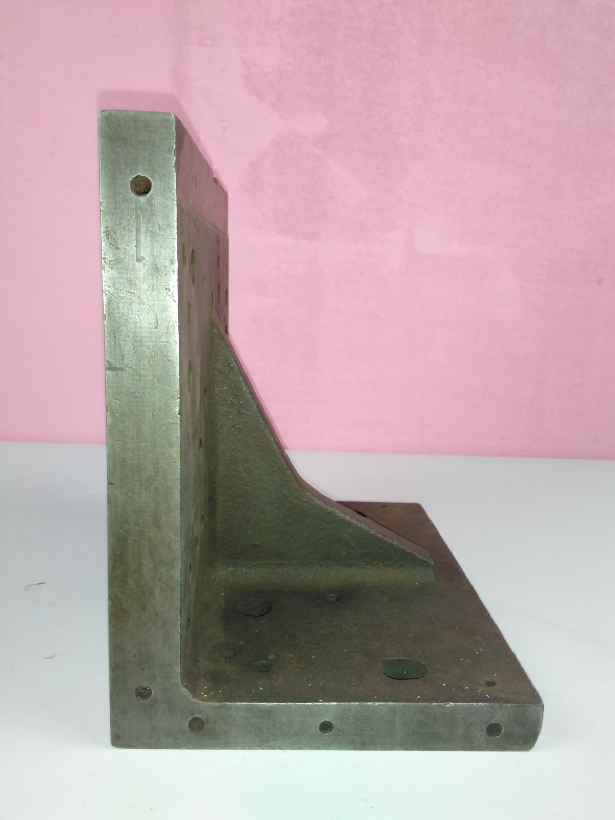 Large Machinist Angle Knee Fixture Block 10 x 10 x 7 Milling Drill ...