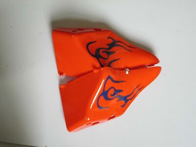 PEACE SPORTS DIABLO CHOPPER TPGS-402 FRONT SCOOPE FARING PAIR (ORANGE ...