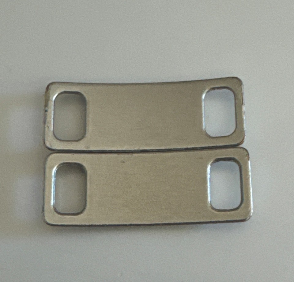 NIKE AF1 Shoe Lace Tags Authentic Air Force One Replacement Silver OEM ...