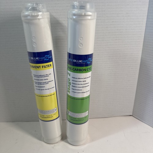 Pure Blue H20 Stage 1 Sediment (Yellow) & Stage 2 Pre-Carbon (Green ...