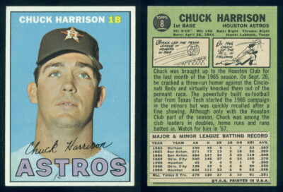 (60328) 1967 Topps 8 Chuck Harrison Astros-EM | eBay