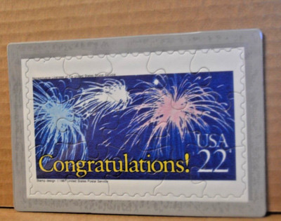 Commemorative Puzzle Series Congratulations Mini Puzzle Postcard | eBay