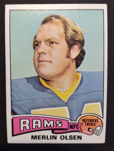 MERLIN OLSEN 1975 Topps Chewing Gum trading card #525 | eBay