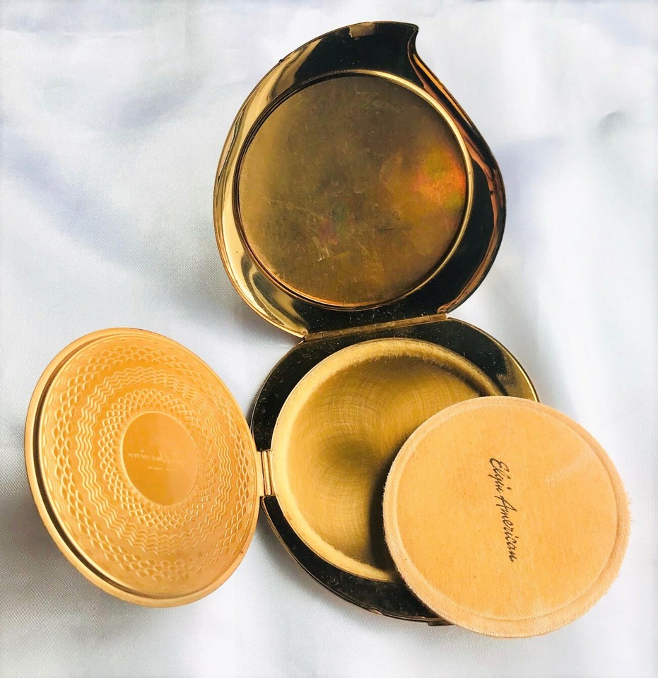 BEAUTIFUL VINTAGE MID MIDCENTURY ELGIN AMERICAN HEART COMPACT | eBay
