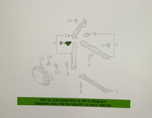Genuine 2019-2021 Toyota RAV4 Side Support Bracket 52141-0R020 | eBay