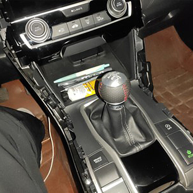 6 Speed Silver JDM Mugen Leather shift knob for HONDA CRZ Type R Civic ...