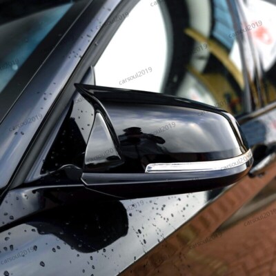 Wing Mirror Cover Cap Glossy Black For BMW F20 F21 F30 F31 F32 F36 X1 ...