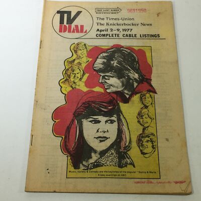 VTG TV Dial Complete Cable Listings April 2-9 1977 "Donny & Marie" | eBay
