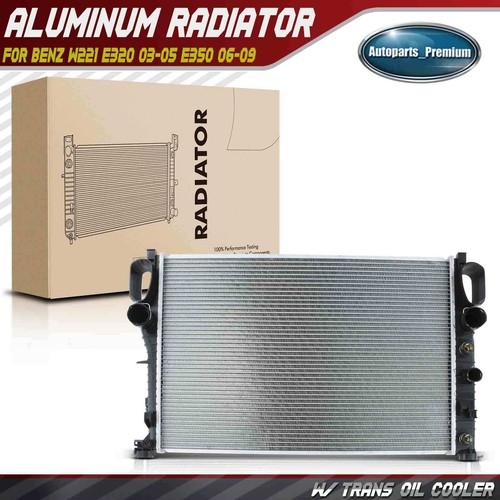 Radiator with Oil Cooler for Mercedes-Benz W221 E320 03-05 E350 06-09 ...