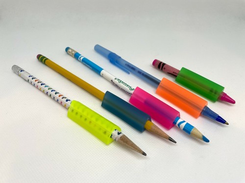Pencil Grips (25 pk) Triangle Style, Multi-Colors - Fits Pencils/Pens ...