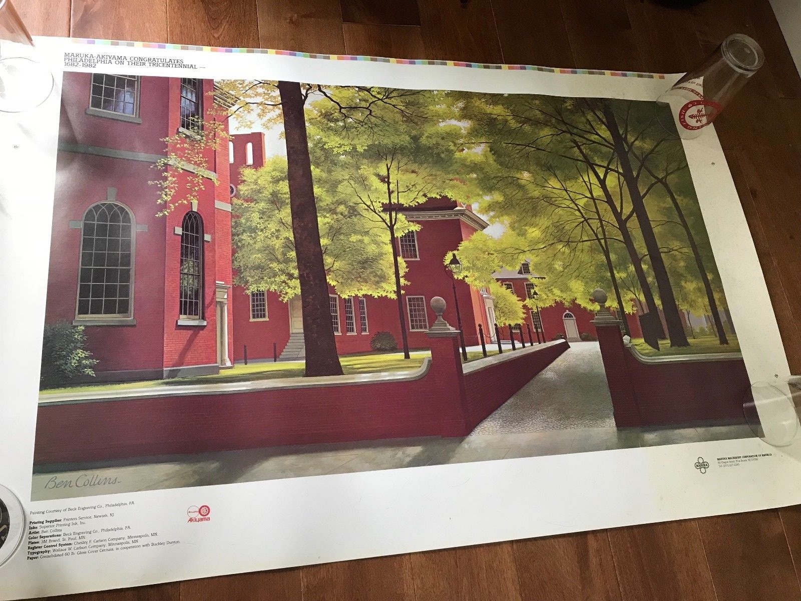 1982 BEN COLLINS ARTIST POSTER FOR maruka akiyama, PHILADELPHIA ...