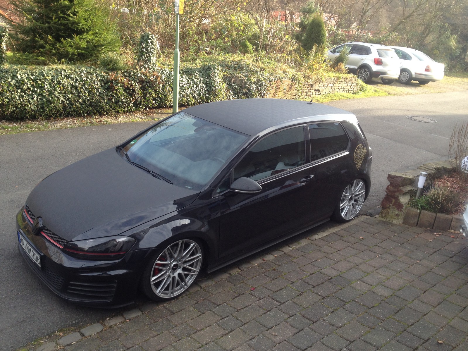 Breite Kotflügel VW Golf 7 VII GTI R verbreiterte front Car wide fender ...