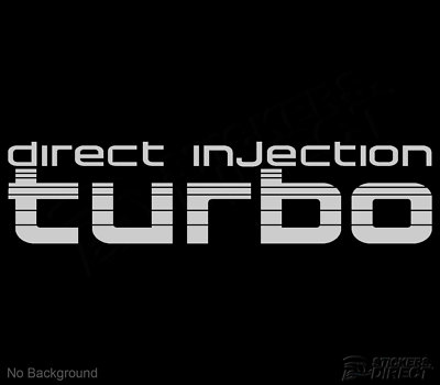 Toyota Landcruiser Direct Injection TURBO Sticker Decal 80 Series 270mm ...