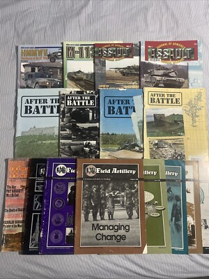 After The Battle, Field Artillery Etc. Lot Of 15 Military History World ...