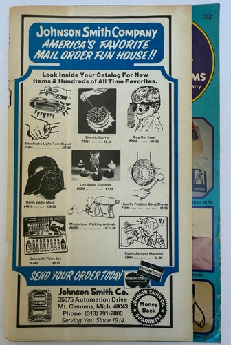 1977 Johnson Smith TOY NOVELTY Catalog STAR WARS Trek Magic Halloween ...