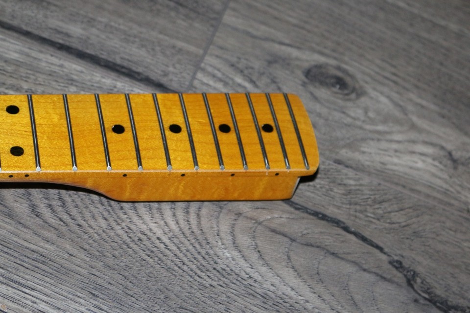 Fender Telecaster Deluxe electric guitar NECK ONLY figured maple wood ...