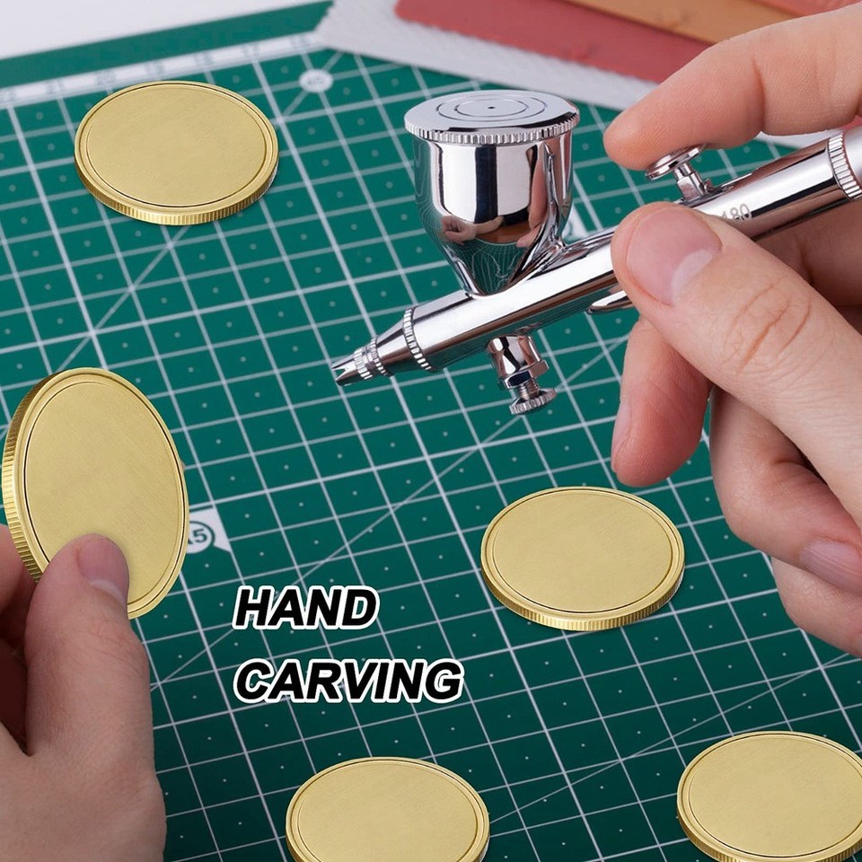 10PCS Engraving Blanks Brass Coin Blanks Metal Engraving Blank 40mm ...