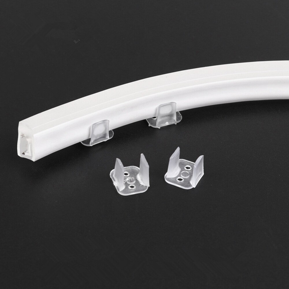 150 Pcs LED Neon Mounting Clips Fixing Clamps Holder for 6mm Neon LED ...