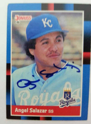 Argenis Angel Salazar Autograph Rare Kansas City Royals | eBay