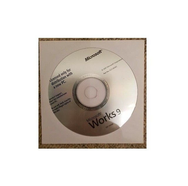 Microsoft Works 9 Windows Software Tool (070-03545) for sale online | eBay