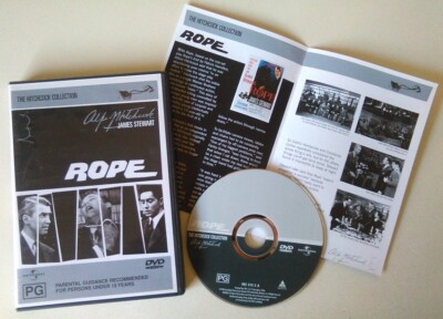 ROPE dvd REGION 4 james stewart RARE OOP the alfred hitchcock ...