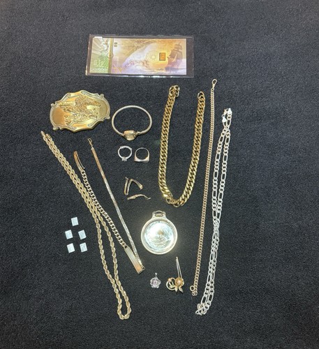 10k Gold Filled Scrap Some Jew Gold/Silver Toned 367 Grams Piece of ...