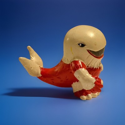 1999 Monster Rancher 1" Pink Zilla Whale Mini Figure Playmates | eBay