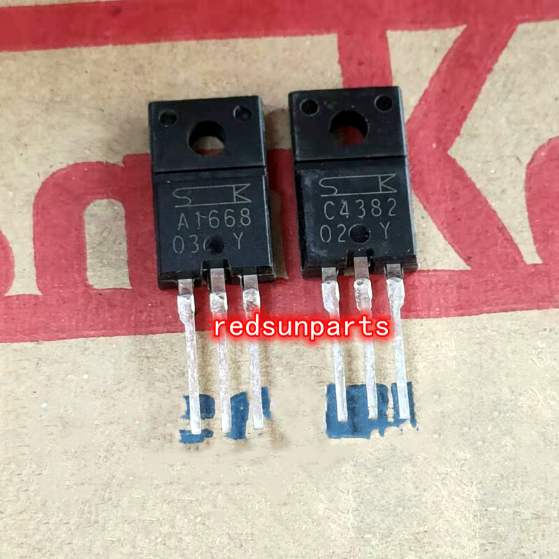 New 6pcs 2SA1668 + 6pcs 2SC4382 Pair Transistor 2A200V A1668/C4382 ...