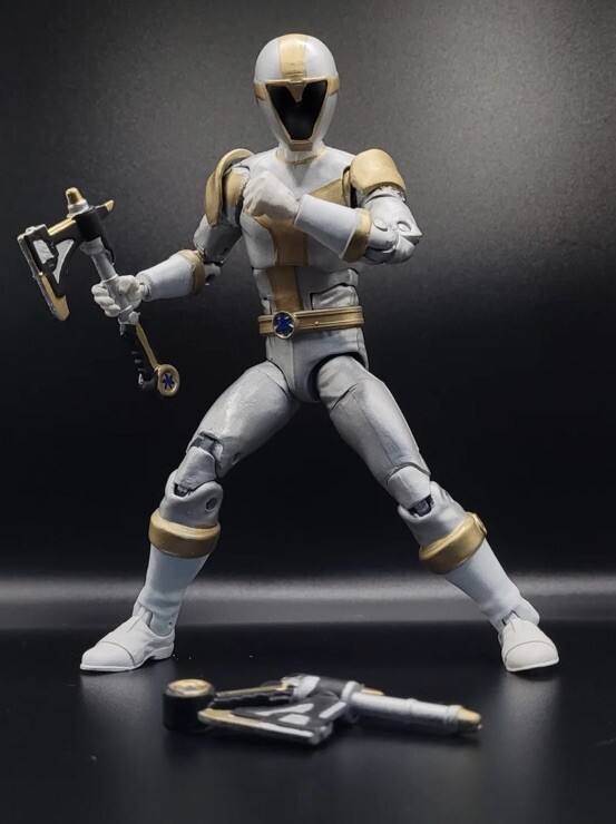 Power Rangers lightning collection custom Commission Titanium Ranger | eBay
